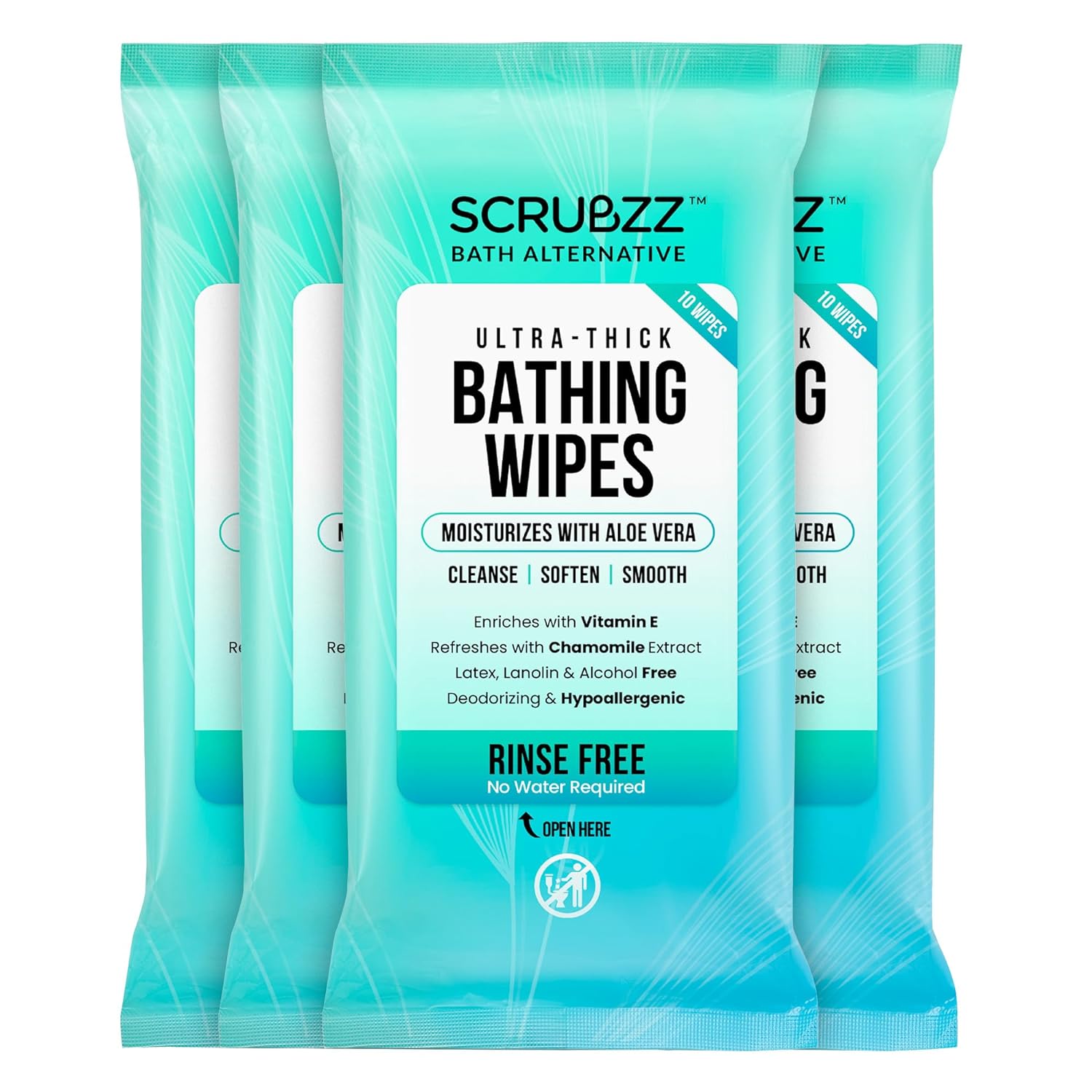 Extra Large Adult Bathing Wipes Scrubzz Extra Large Adult Bathing Wipes Scrubzz